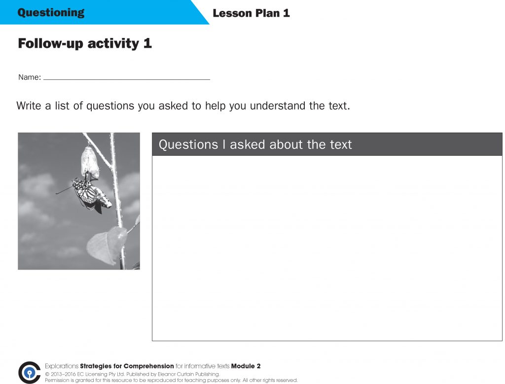 Questioning | Strategies for Comprehension