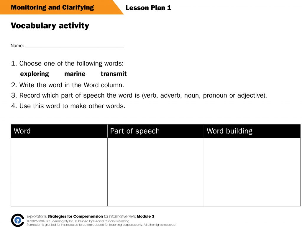 Monitoring and Clarifying | Strategies for Comprehension
