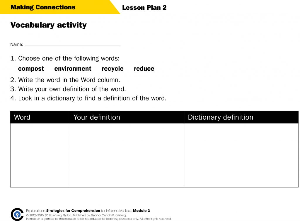 Making Connections | Strategies for Comprehension