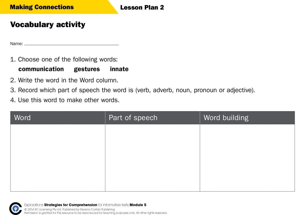 Making Connections | Strategies for Comprehension