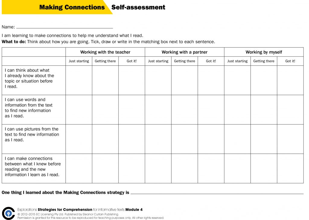 Making Connections | Strategies for Comprehension