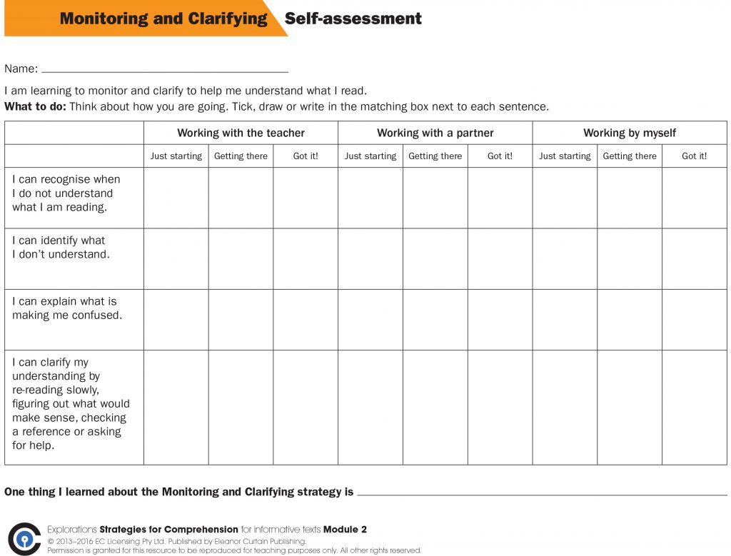 Monitoring and Clarifying | Strategies for Comprehension