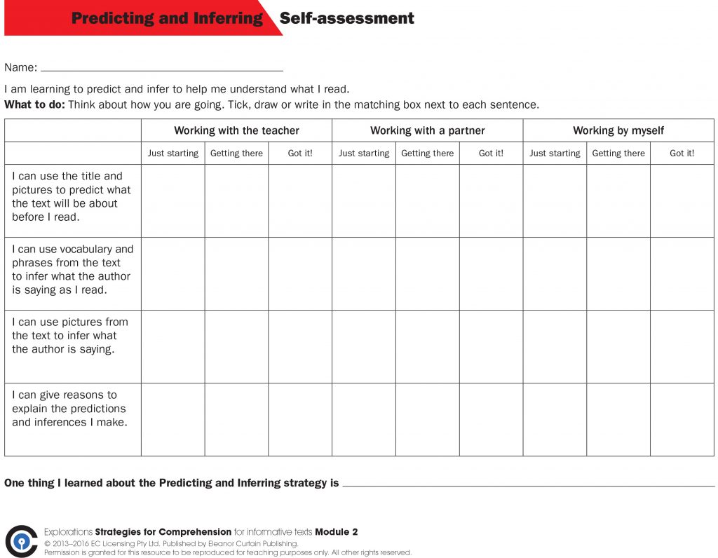 Predicting and Infering | Strategies for Comprehension